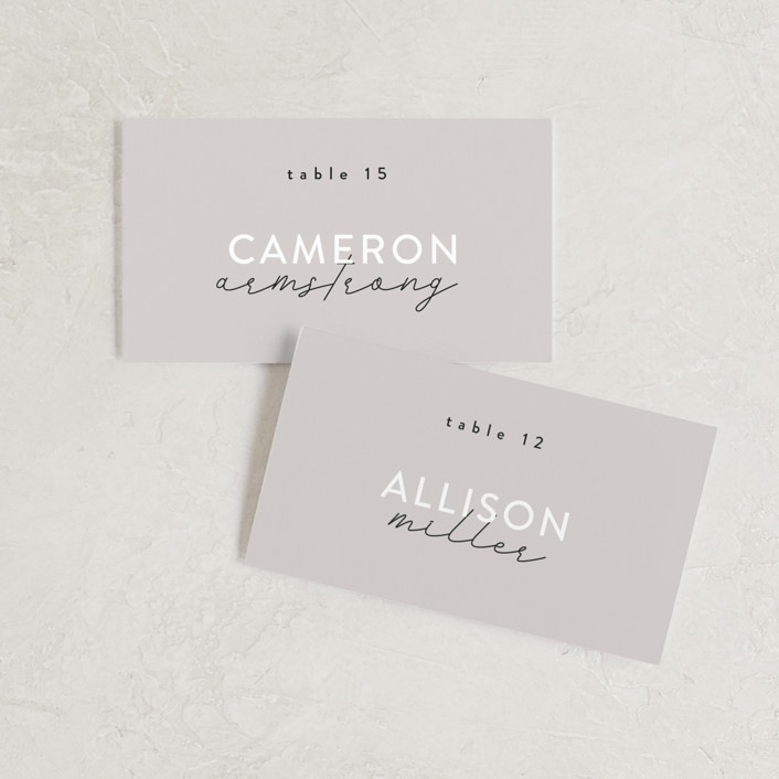 Styled Place Cards by Pixel and Hank | Minted