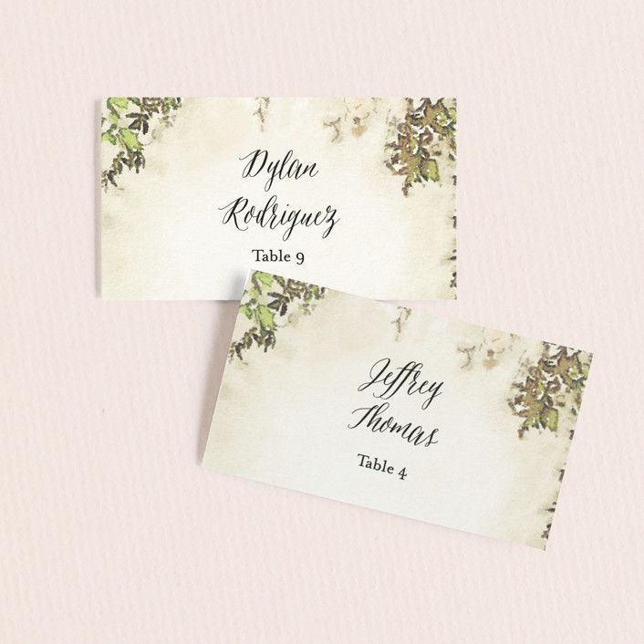 English Countryside Place Cards by Design Lotus | Minted