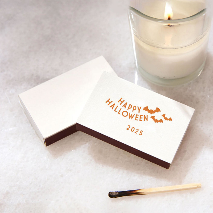 Bat Halloween Matchbox, set of 100 Party Matches and Matchbooks by ...