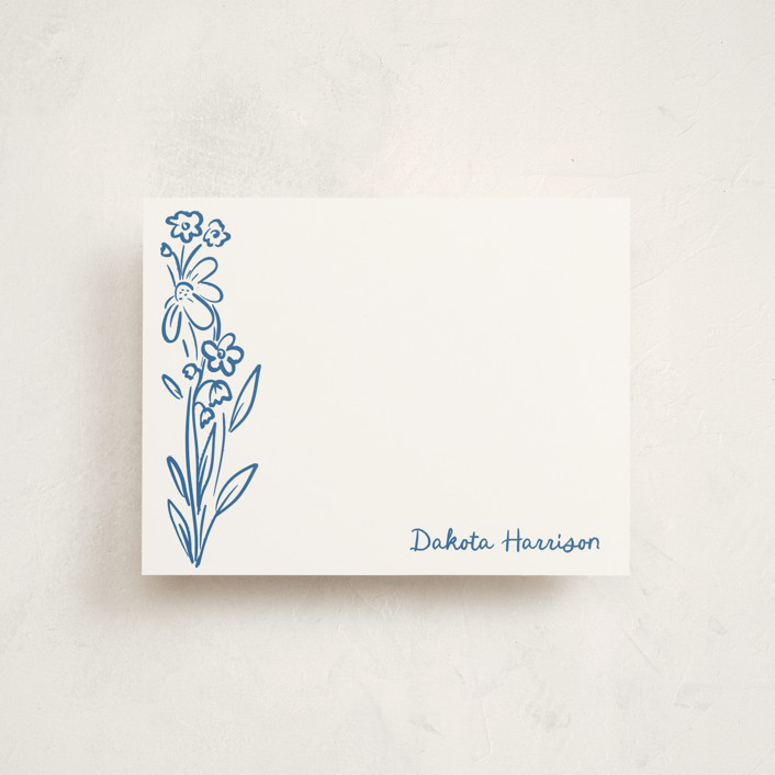 Wildflower Note Personalized Stationery by Jenna Holcomb | Minted