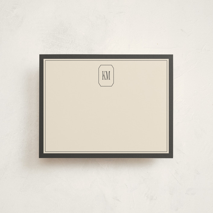 Formal initials Personalized Stationery by Creo Study | Minted