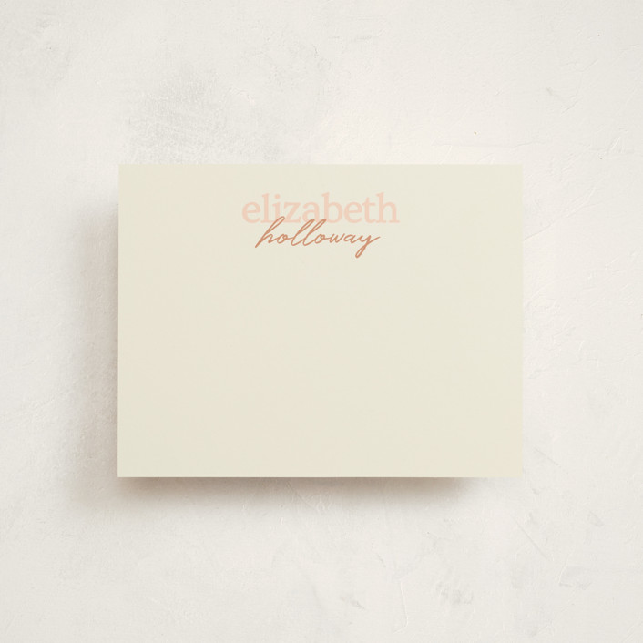 Stacked Names Personalized Stationery by Ellen Schlegelmilch | Minted