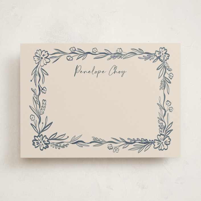 Doodled 5x7 Personalized Stationery by Petra Kern | Minted