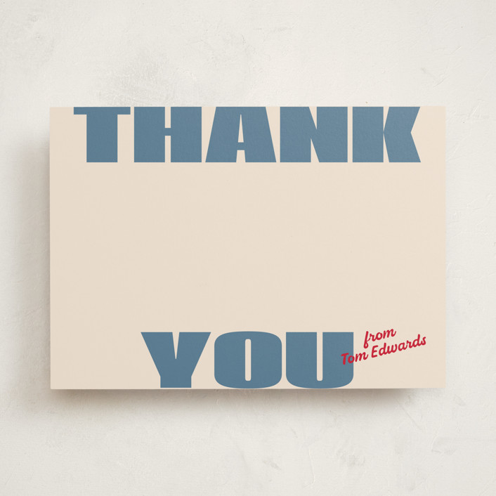 Retro bold 5x7 Personalized Stationery by Claudia Orengo | Minted