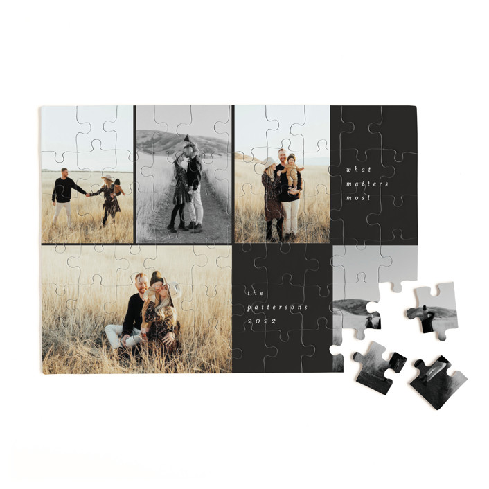 Holiday Grid 60 Piece Custom Puzzle by Morgan Kendall | Minted