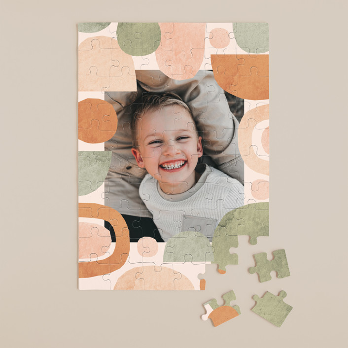Paper Shapes 60-Piece Custom Puzzle by Iveta Angelova | Minted