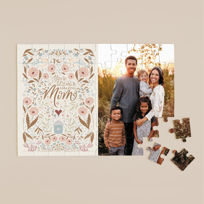 Sunrise Bloom Garden 60-Piece Custom Puzzle by Angelica Venegas | Minted