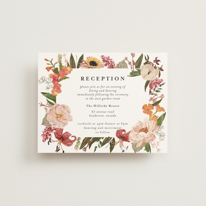 Harmony Foil-Pressed Reception Cards by Susan Moyal | Minted