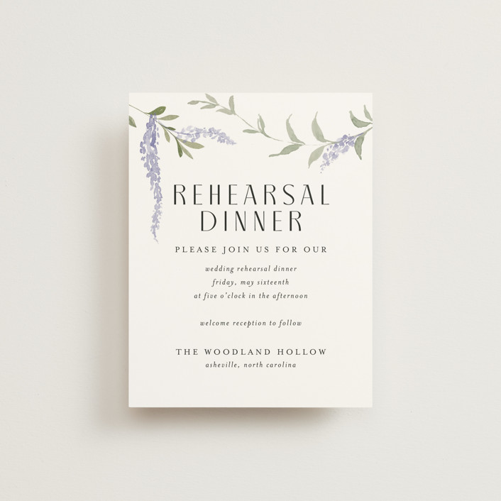 Enchanted Evening Rehearsal Dinner Cards by Design Lotus | Minted