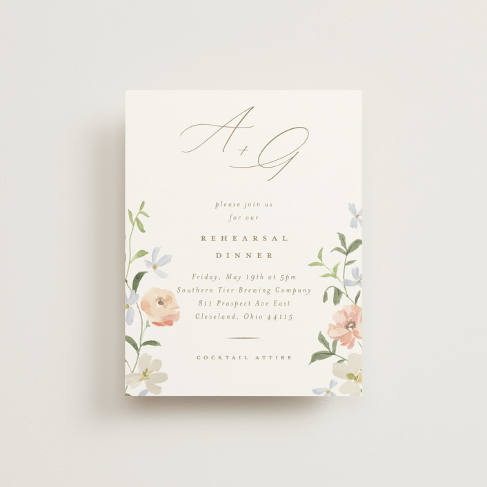Garden View Rehearsal Dinner Cards by Everett Paper Goods | Minted