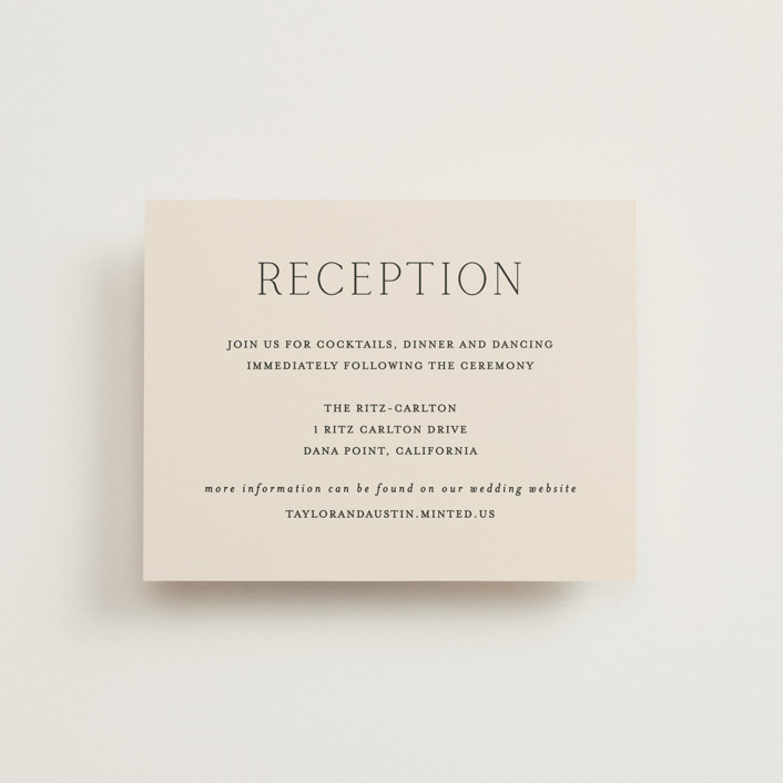 In Love Reception Cards by Vanessa Doyle | Minted