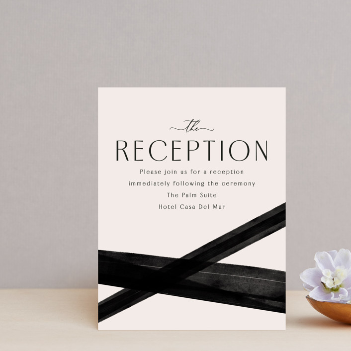 Inky Reception Cards by Inkblot Design | Minted