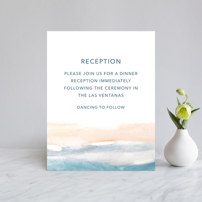 Sea and Sand Reception Cards by Jenny Partrite | Minted