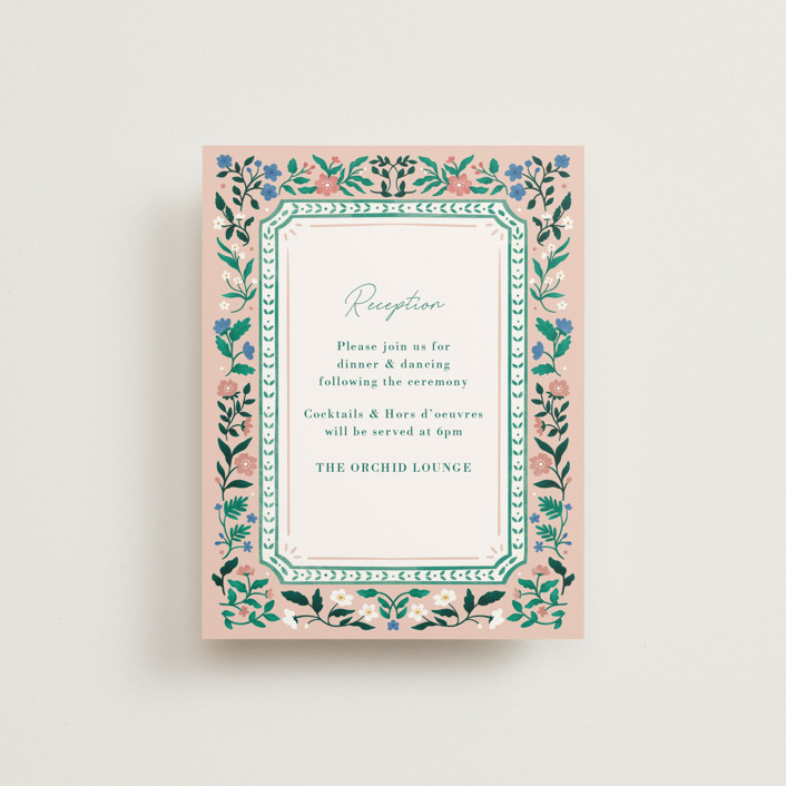 Le Jardin Reception Cards by Elly | Minted