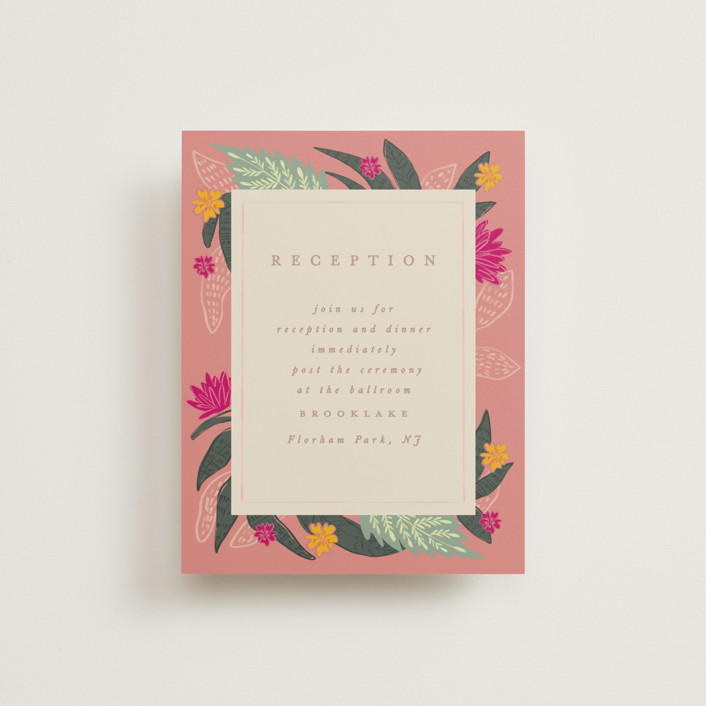 Phool Bahar Reception Cards by Creo Study | Minted