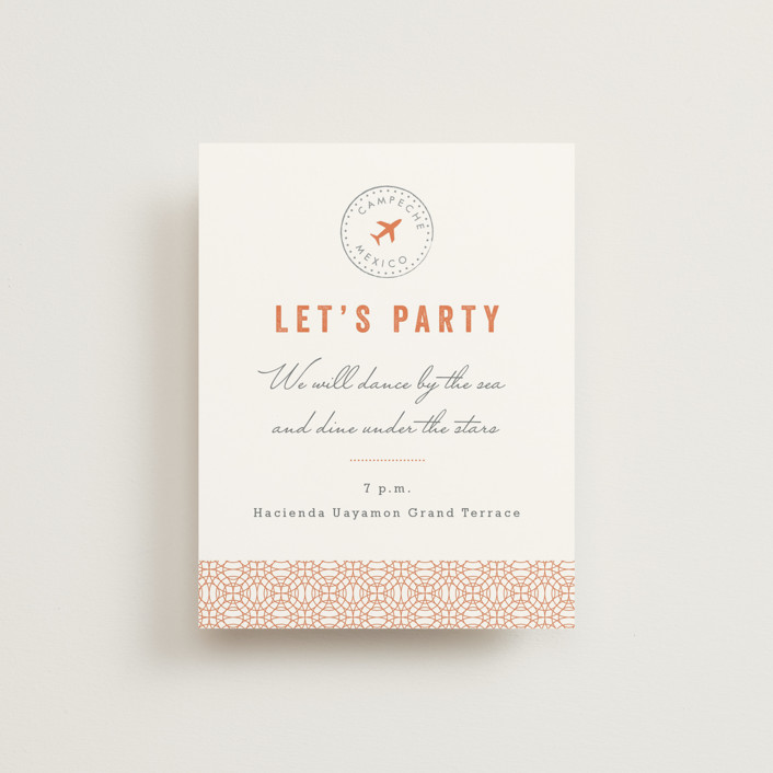 Passport Reception Cards by Sarah Curry | Minted