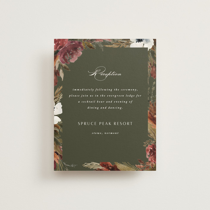 poetique Reception Cards by Kate Ahn | Minted
