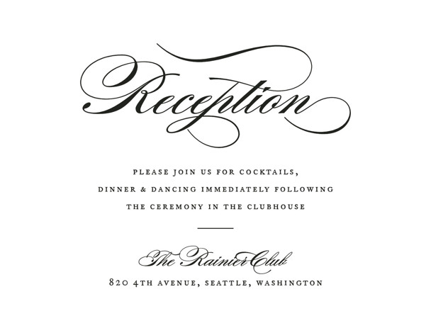 Swept Away Reception Cards by Jennifer Postorino | Minted