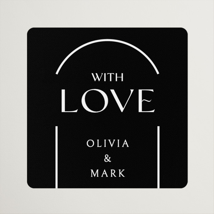the arch Rehearsal Dinner Favor Stickers by Pati Cascino | Minted