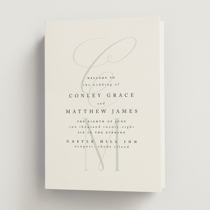 Conley Religious and Cultural Folded Wedding Programs by Kristie Kern ...