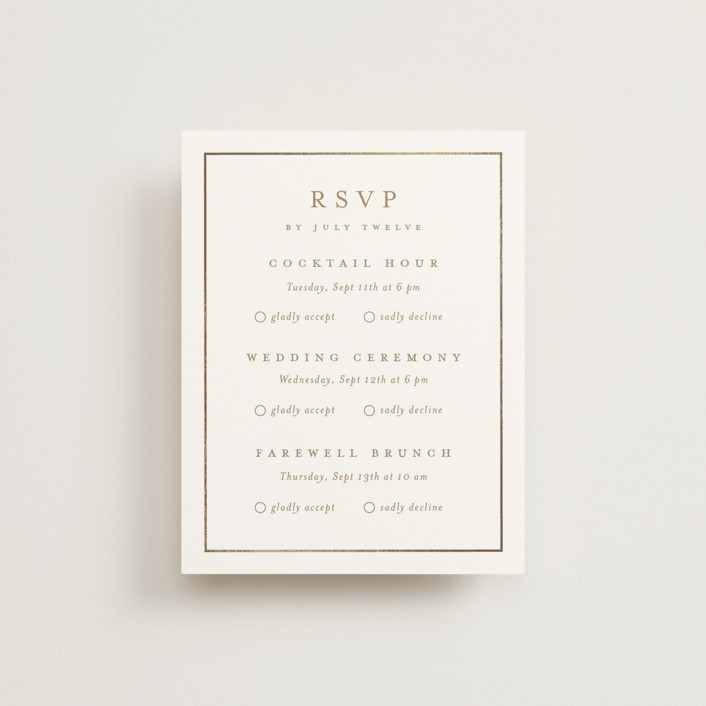 Hydrangea bloom Foil-Pressed Multi-Event RSVP Cards by Stacey Meacham ...