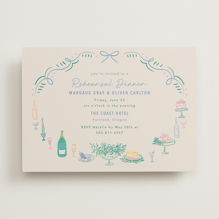 Dining Rehearsal Dinner Invitations by Elly | Minted
