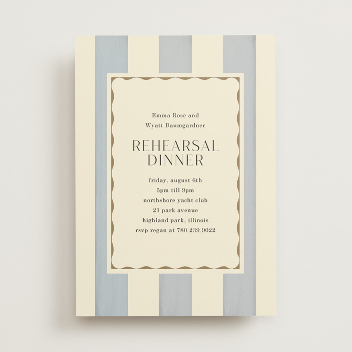 Tailored Frame Rehearsal Dinner Invitations by Baumbirdy | Minted