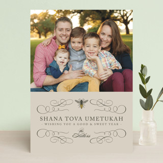 Honey Bee Rosh Hashanah Cards by Jill Means | Minted