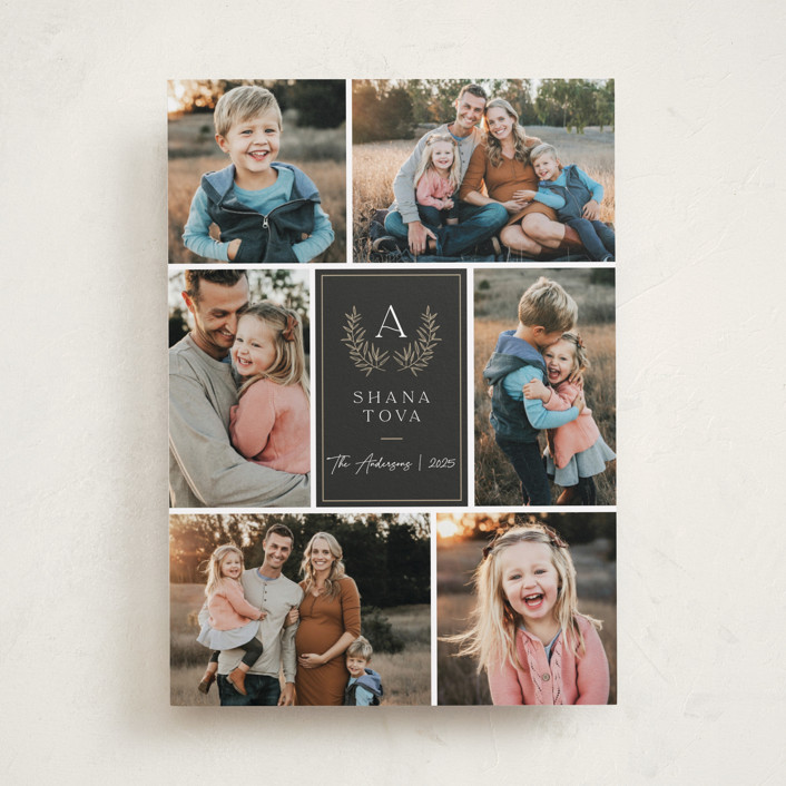 Modern Leaves Rosh Hashanah Cards by Elan Studio | Minted