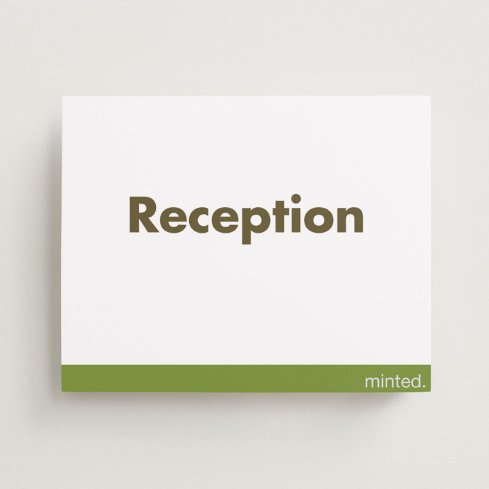 Landscape Custom Reception Signs by Minted | Minted