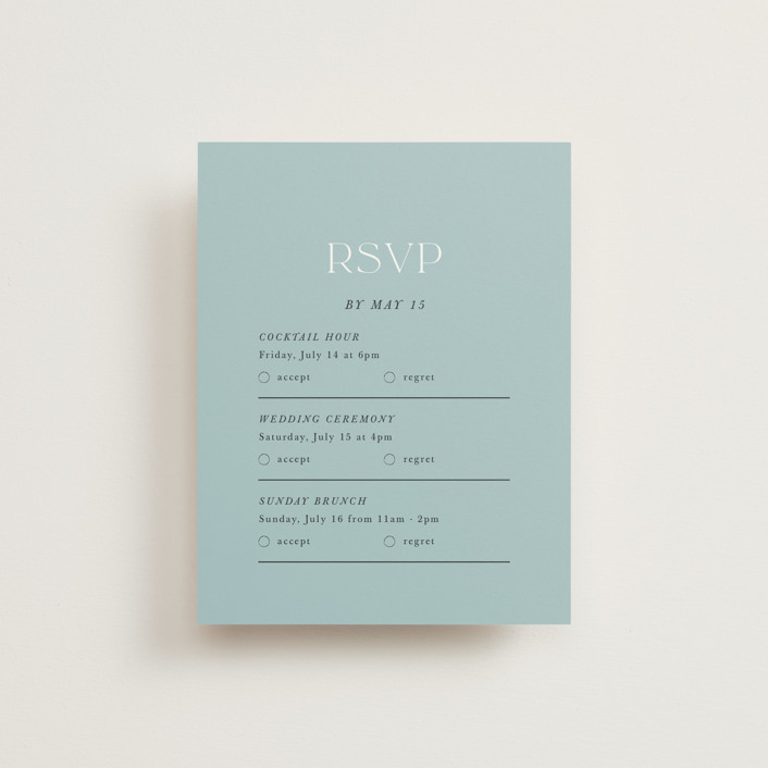 Reflections Multi-Event RSVP Cards by Lindsay Megahed | Minted
