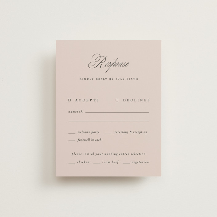 Arch Monogram Multi-Event RSVP Cards by Kelly Schmidt | Minted