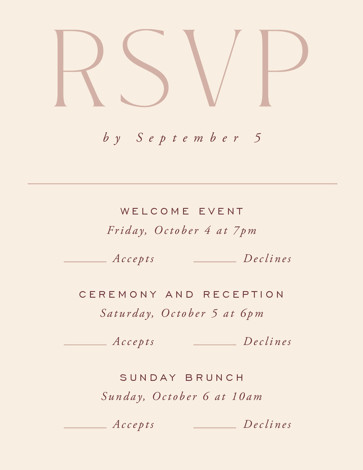 Moment Multi-Event RSVP Cards by Erin German | Minted