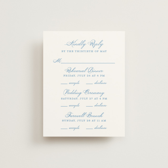 Royalty Multi-Event RSVP Cards by Creo Study | Minted