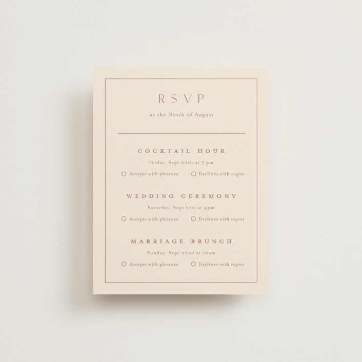Warm affection Multi-Event RSVP Cards by Stacey Meacham | Minted