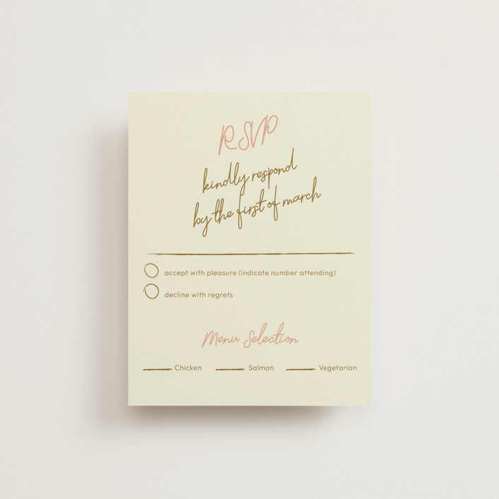 Handwritten Letter RSVP Cards by Helena Vitto | Minted