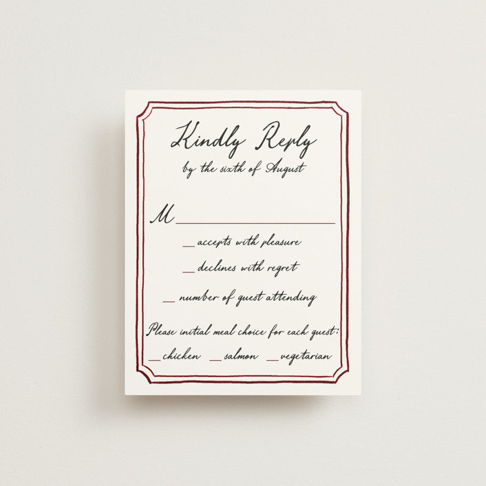 Handwritten RSVP Cards by Cass Loh | Minted