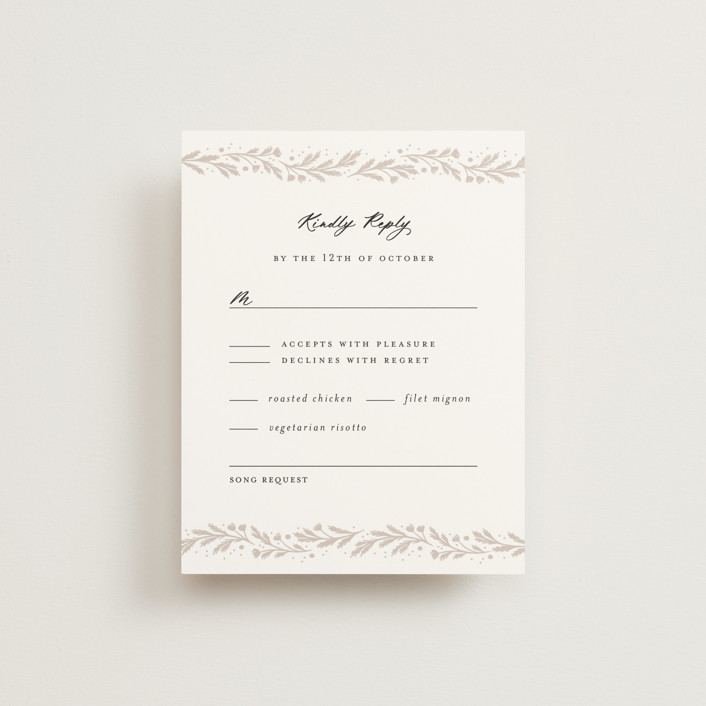Operatic RSVP Cards by Paper Raven Co. | Minted