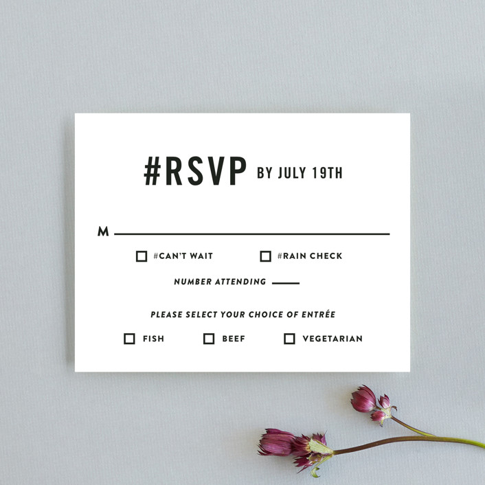 Open Bar RSVP Cards by Jennifer Lew | Minted