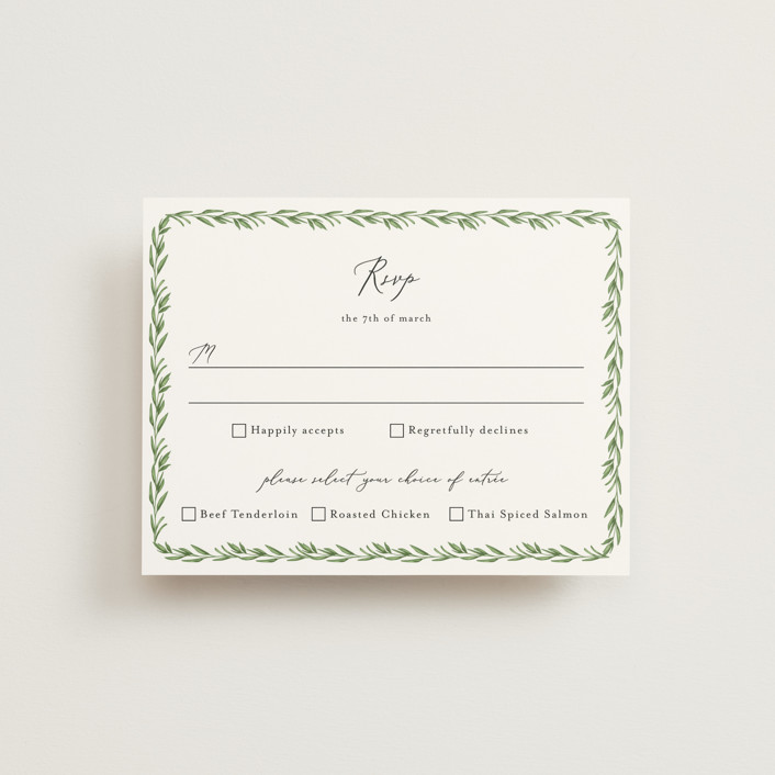 Hydrangea Vine RSVP Cards by Susan Moyal | Minted