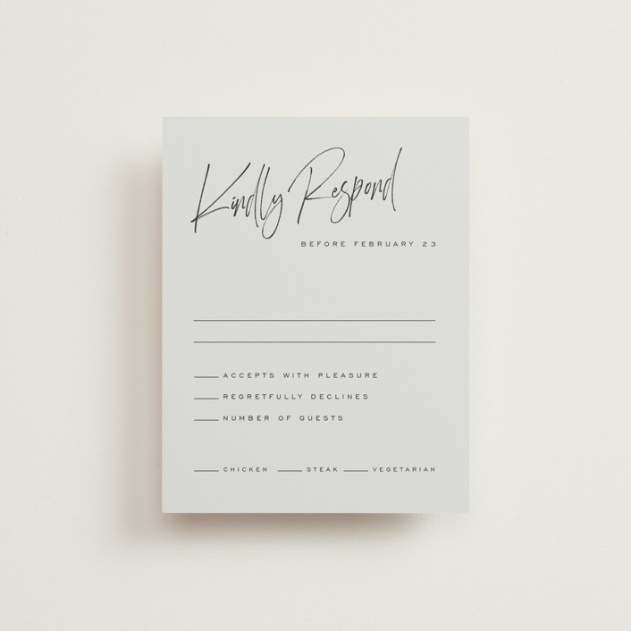 Signature Script RSVP Cards by Michelle Taylor | Minted