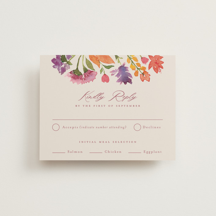 Crest Fall RSVP Cards by Pink House Press | Minted