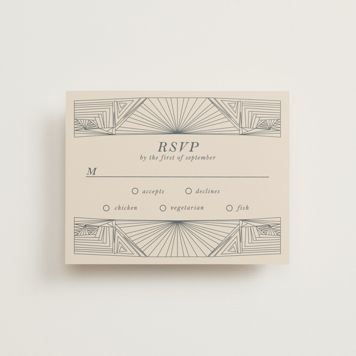 Art Deco Frame RSVP Cards by Caitlin Mac | Minted