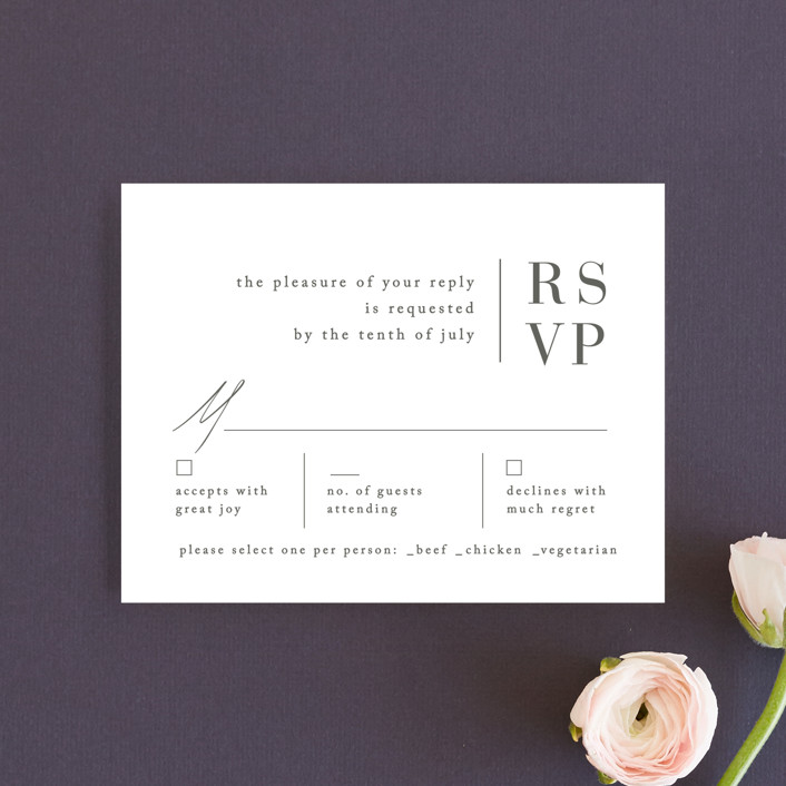 Stacked date RSVP Cards by Amy Kross | Minted