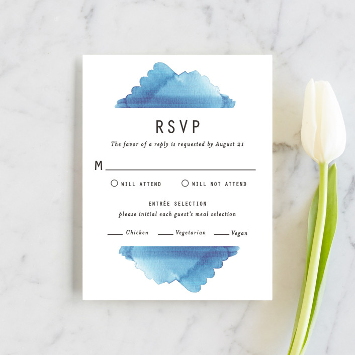 Modern Water RSVP Cards by Olivia Raufman | Minted