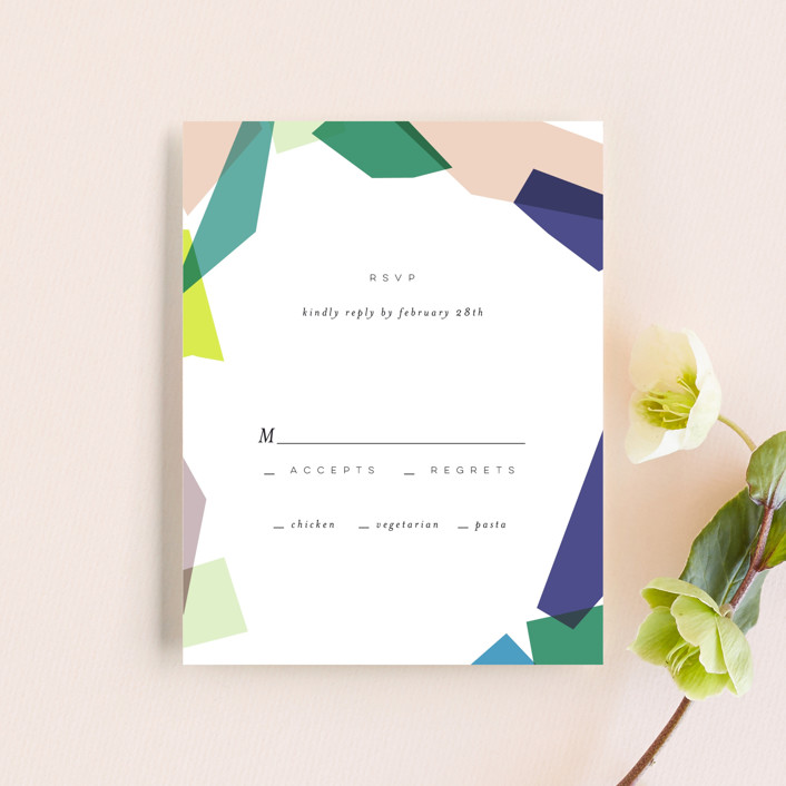 Gemstones RSVP Cards by Lori Wemple | Minted