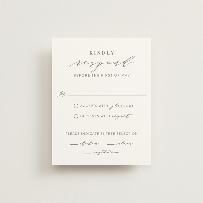 Simplicity RSVP Cards by Amy Ngo | Minted
