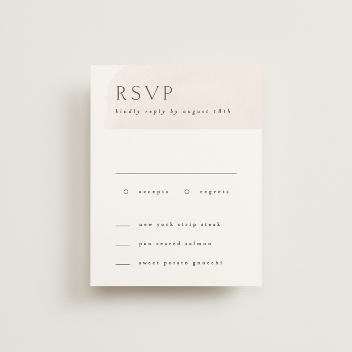 Softly Layered RSVP Cards by Everett Paper Goods | Minted