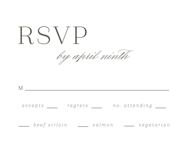 All About That Type RSVP Cards by Rebecca Daublin | Minted