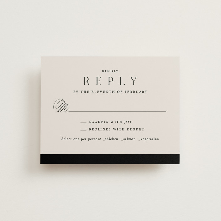 Cambridge RSVP Cards by Amy Kross | Minted